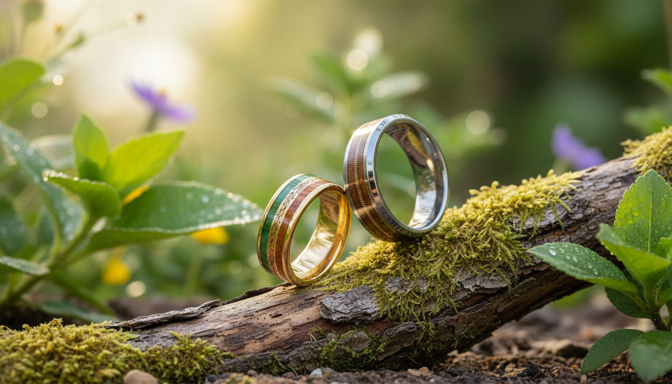 Men's Wood Wedding Bands: Materials, Metals & Safety